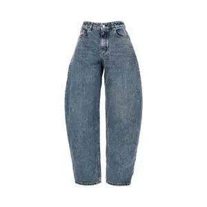 Alaïa Curved Five-pocket Jeans - Blue