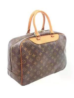 LOUIS VUITTON Monogram Deauville Handbag - Brown