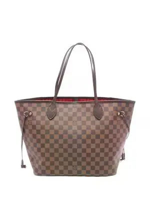 LOUIS VUITTON 2012 Damier Ebene Neverfull Mm Tote Bag - Brown