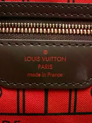 LOUIS VUITTON 2012 Damier Ebene Neverfull Mm Tote Bag - Brown