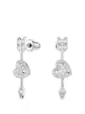 SWAROVSKI Idyllia Crystal Heart-motif Earrings