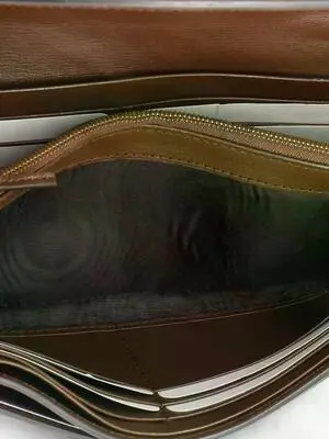 Gucci Jackie 1961 Continental Chain Wallet Gg Coated Canvas Shoulder Bag - Brown