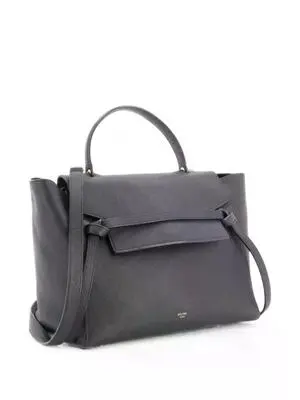 Celine Belt Bag Textured Leather Mini Shoulder Bag - Black
