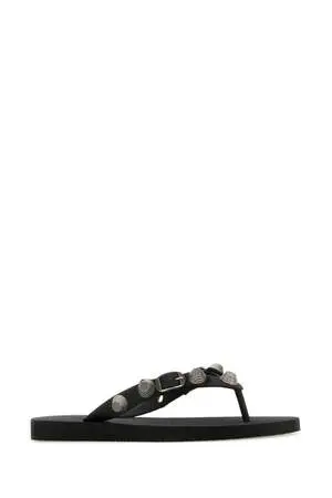 Balenciaga Rubber Cagole Thong Slippers