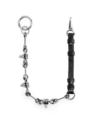 Simone Rocha Bridle Stacked-link Pearl Wallet Chain - Silver