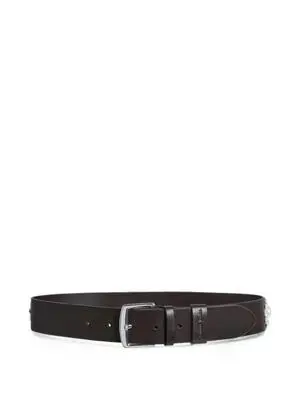 Simone Rocha Crystal-embellished Leather Belt