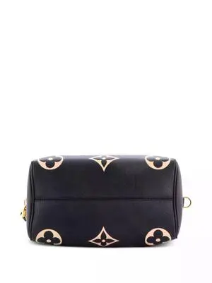 LOUIS VUITTON Speedy Bandouliere Bag Bicolor Monogram Empreinte Giant 25 Handbag - Black