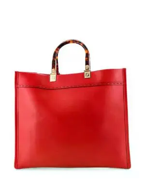 Fendi Sunshine Shopper Leather Medium Tote Bag