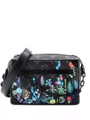 LOUIS VUITTON Soft Trunk Bag Limited Edition Foliage Monogram Eclipse Mini Cross Body Bag