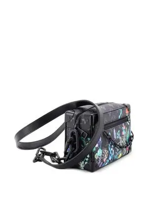 LOUIS VUITTON Soft Trunk Bag Limited Edition Foliage Monogram Eclipse Mini Cross Body Bag