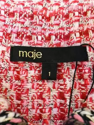 Maje Tweed Polo Top