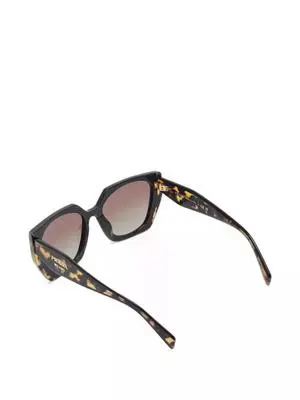 Prada Tortoiseshell-effect Square-frame Sunglasses