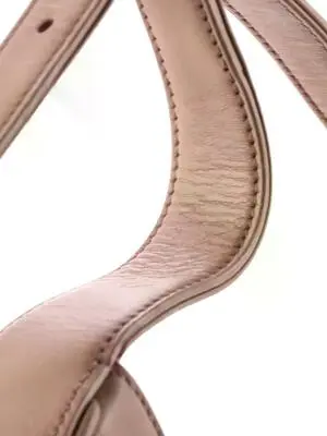 Saint Laurent Le 5 A 7 Leather Small Hobo Bag - Neutrals