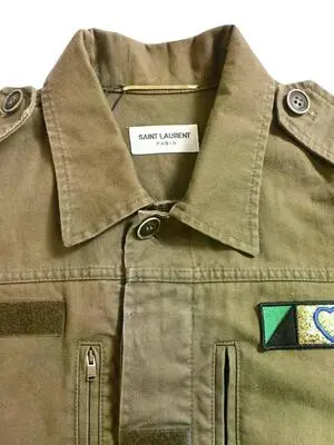 Saint Laurent 2017 Sweet Dreams Patch Military Jacket