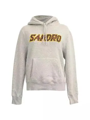 Sandro Logo-patch Drawstring Hoodie