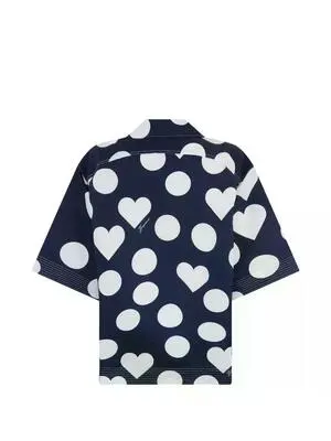 Jacquemus Polka-dot Heart-print Shirt