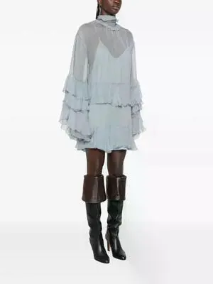 Chloé Ruffled Silk Mini Dress