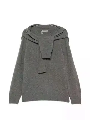SOURCE UNKNOWN Shawl-detail Sweater