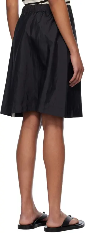 JIL SANDER Buckled A-line Miniskirt - Black