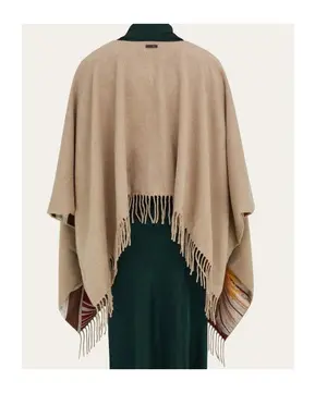 FERRAGAMO Cashmere And Silk Reversible Cape