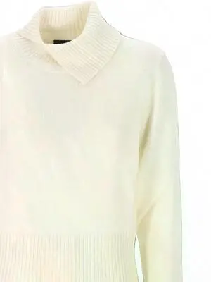 GRAN SASSO Ribbed-knit Shawl-collar Sweater