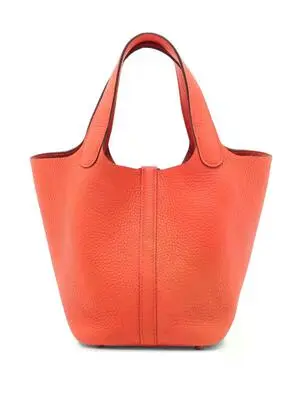 Hermès 2023 Clemence Picotin Lock 18 Handbag - Orange