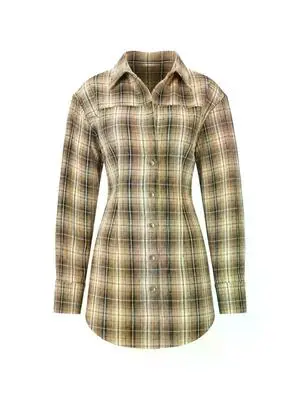 ONETEASPOON Drifters Check-pattern Shirt - Neutrals
