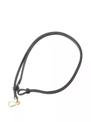 Loewe Leather Puzzle Fold Pouch Shoulder Bag - Black