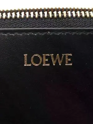 Loewe Leather Puzzle Fold Pouch Shoulder Bag - Black
