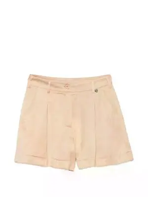 MY TWIN Pleated Belt-loops Shorts