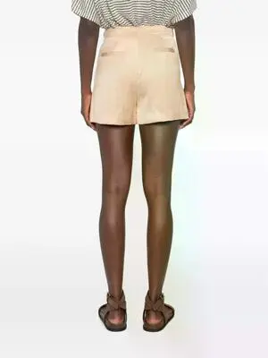MY TWIN Pleated Belt-loops Shorts