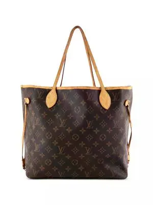 LOUIS VUITTON Monogram Canvas Neverfull Mm Tote Bag - Brown