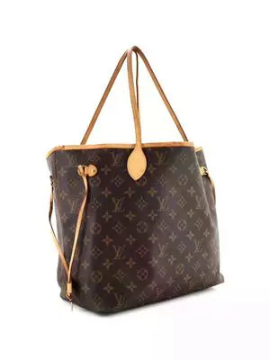 LOUIS VUITTON Monogram Canvas Neverfull Mm Tote Bag - Brown