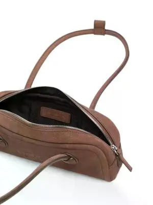 MARGESHERWOOD Logo-debossed Nubuck Shoulder Bag