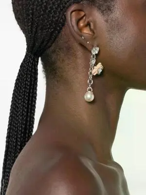 YVMIN Crystal-embellished Drop Earrings