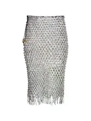 HIBOURAMA Crystal Midi Skirt