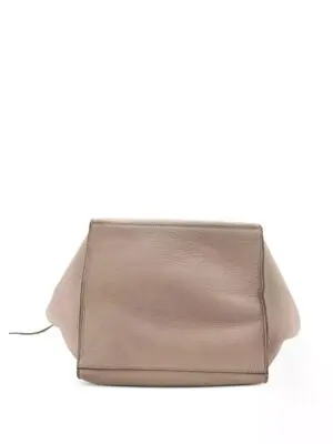 Celine Grained Calfskin Small Satchel - Neutrals