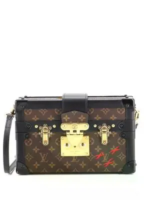 LOUIS VUITTON Monogram Canvas Petite Malle Handbag Clutch Bag - Brown