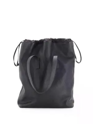 LOUIS VUITTON Cabas Light Drawstring Bag Initials Taurillon Leather Tote Bag