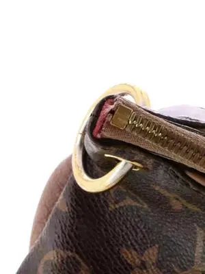 LOUIS VUITTON Pallas Tote Monogram Canvas With Leather Shoulder Bag - Brown