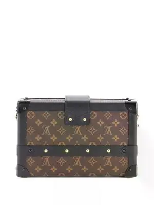LOUIS VUITTON Petite Malle Handbag Monogram Canvas Clutch Bag