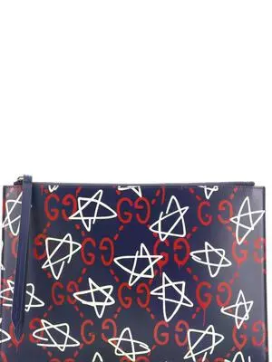 Gucci Ghost Leather Medium Pouch