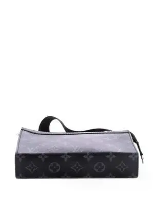 LOUIS VUITTON Gaston Wearable Wallet Monogram Eclipse Canvas Crossbody Bag - Black