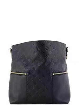 LOUIS VUITTON Monogram Empreinte Leather Melie Hobo Bag - Black