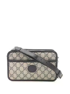 Gucci 2016-2026 Gg Supreme Interlocking G Crossbody Bag - Neutrals