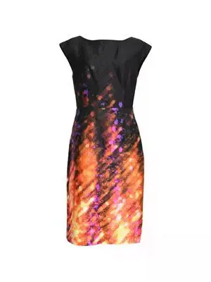 Prada Printed Bow-detail Midi Dress