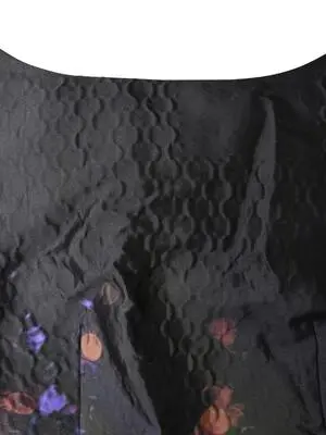 Prada Printed Bow-detail Midi Dress