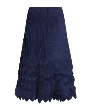 Alaïa Ruffled Pleated Skirt
