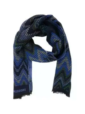 Missoni Zigzag-knit Fringed Scarf