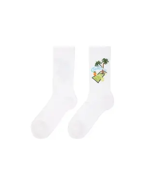 Casablanca Astral Plane Logo-intarsia Socks